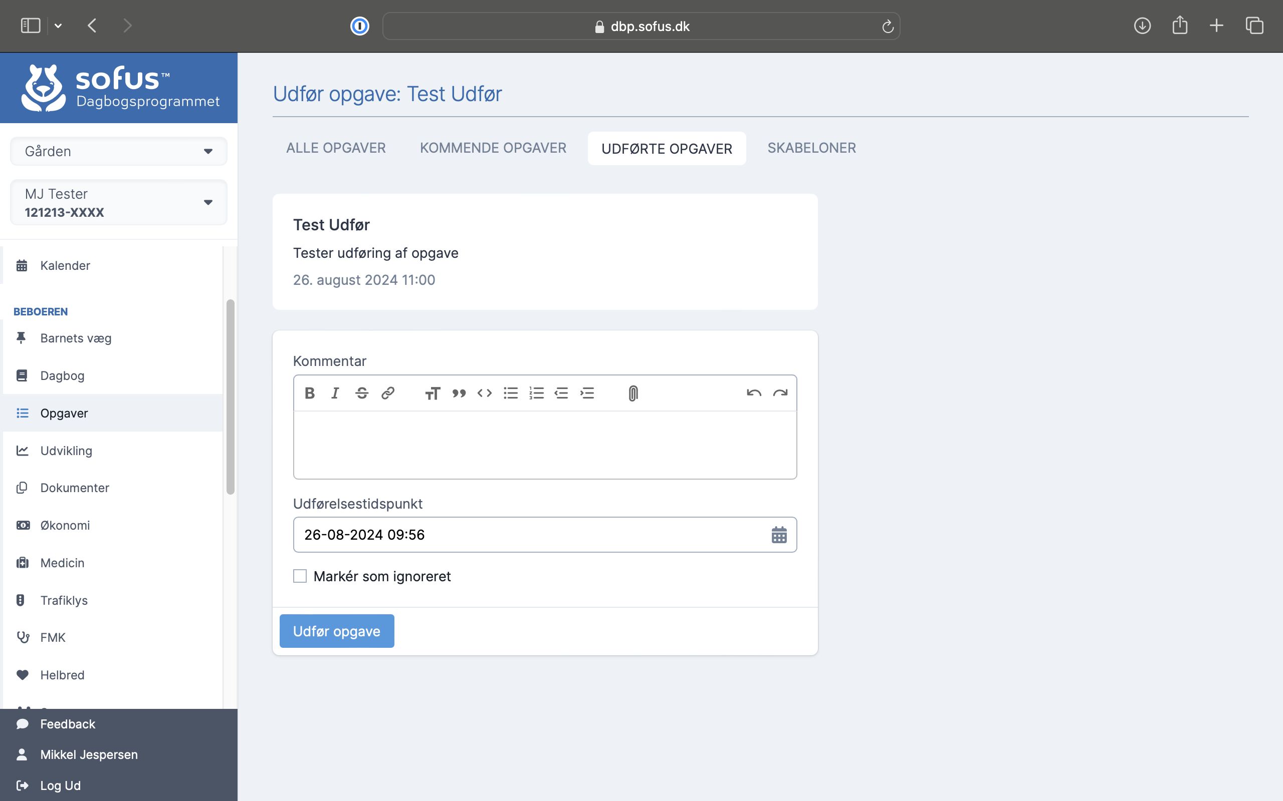 Borgeropgaver · Dagbogsprogrammet · Sofus