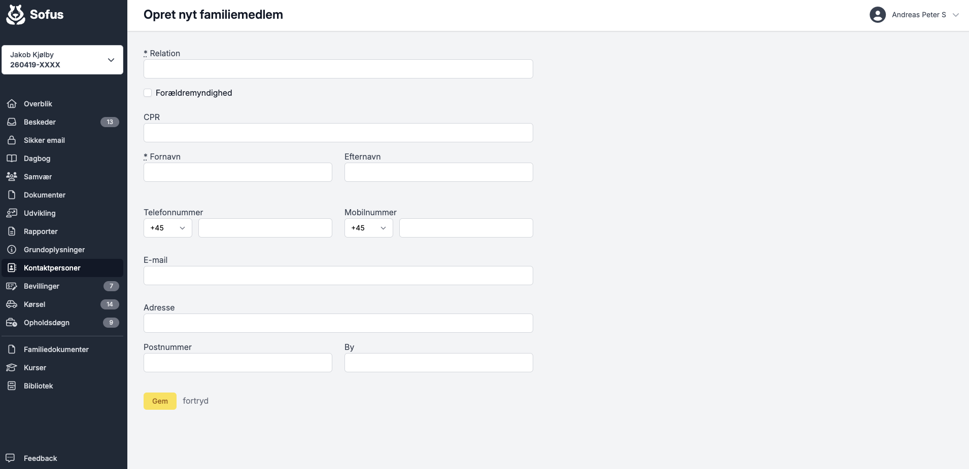 sofus (Plejefamilie)